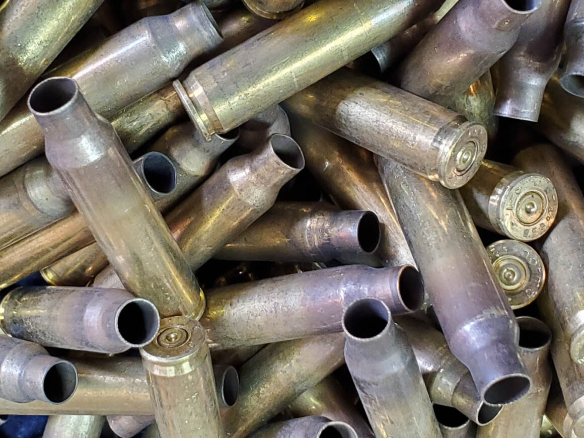 223/556 Once Fired Brass Shell Casings Not Cleaned