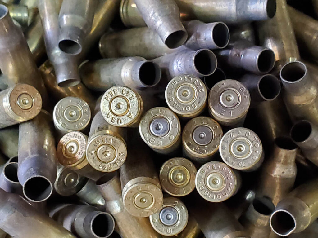 223/556 Once Fired Brass Shell Casings Not Cleaned - Once Fired Brass ...