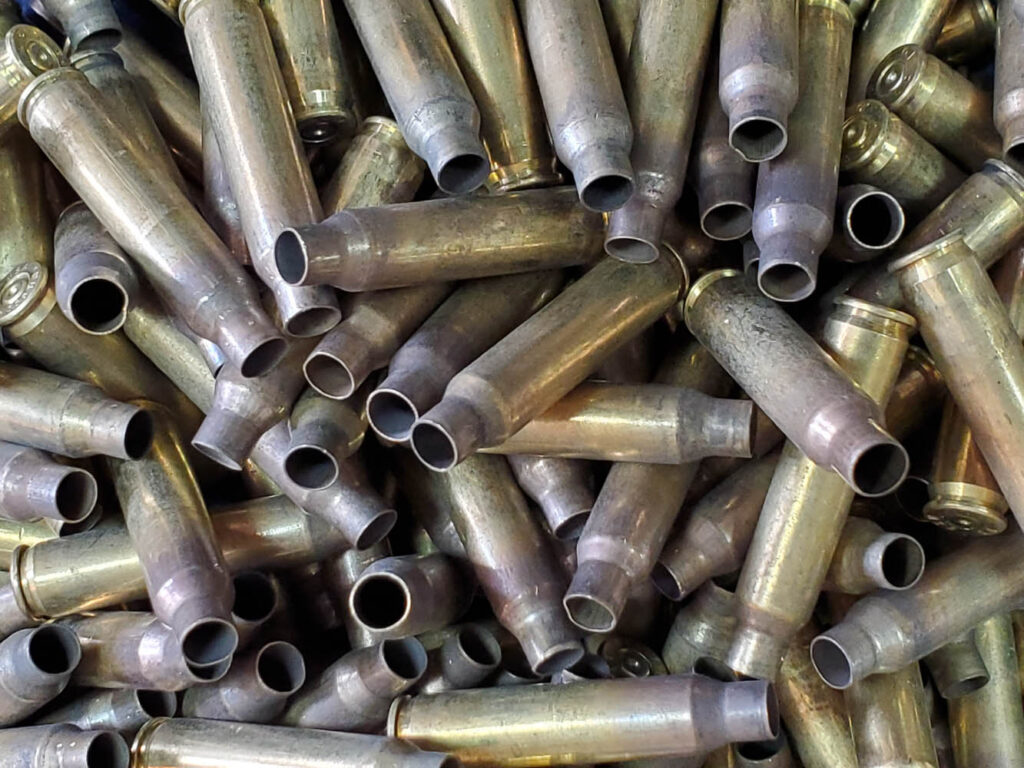 223/556 Once Fired Brass Shell Casings Not Cleaned