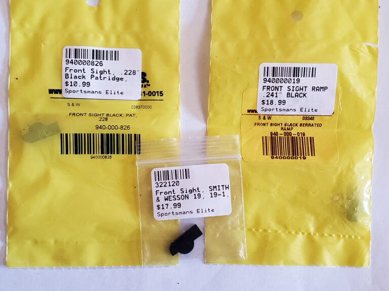 Smith & Wesson Revolver Front Sights