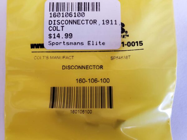 Colt 1911 Disconnector - Once Fired Brass | Smith Werder